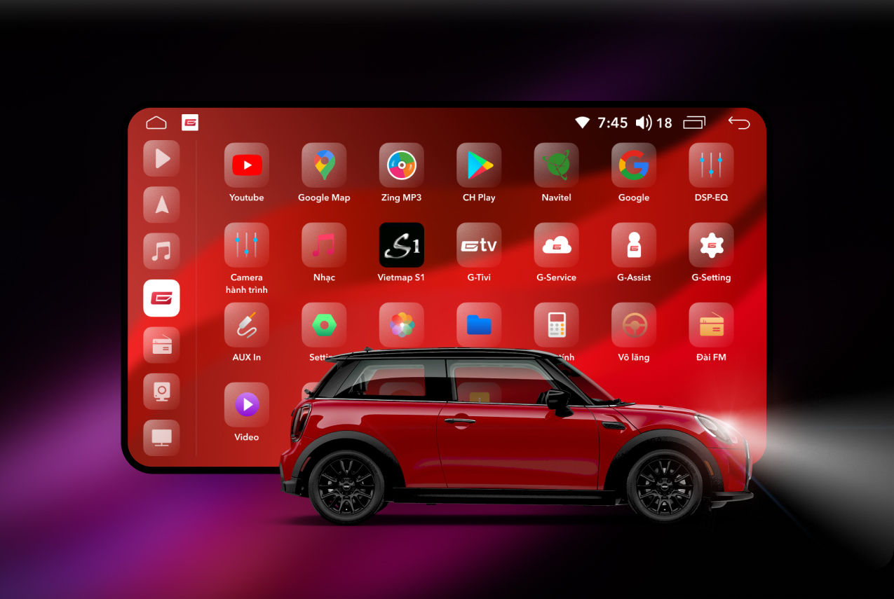 Giao diện GoTech - Make Your Car Safer & Smarter | Beau Agency Vietnam