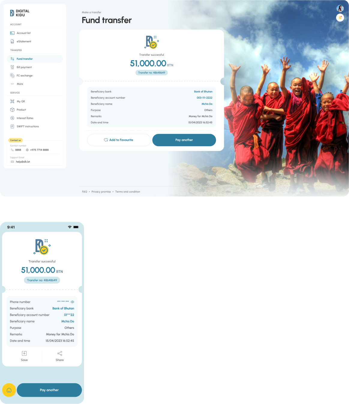 DK Bhutan Banking App & Internet Digital Banking Case Study | Beau ...